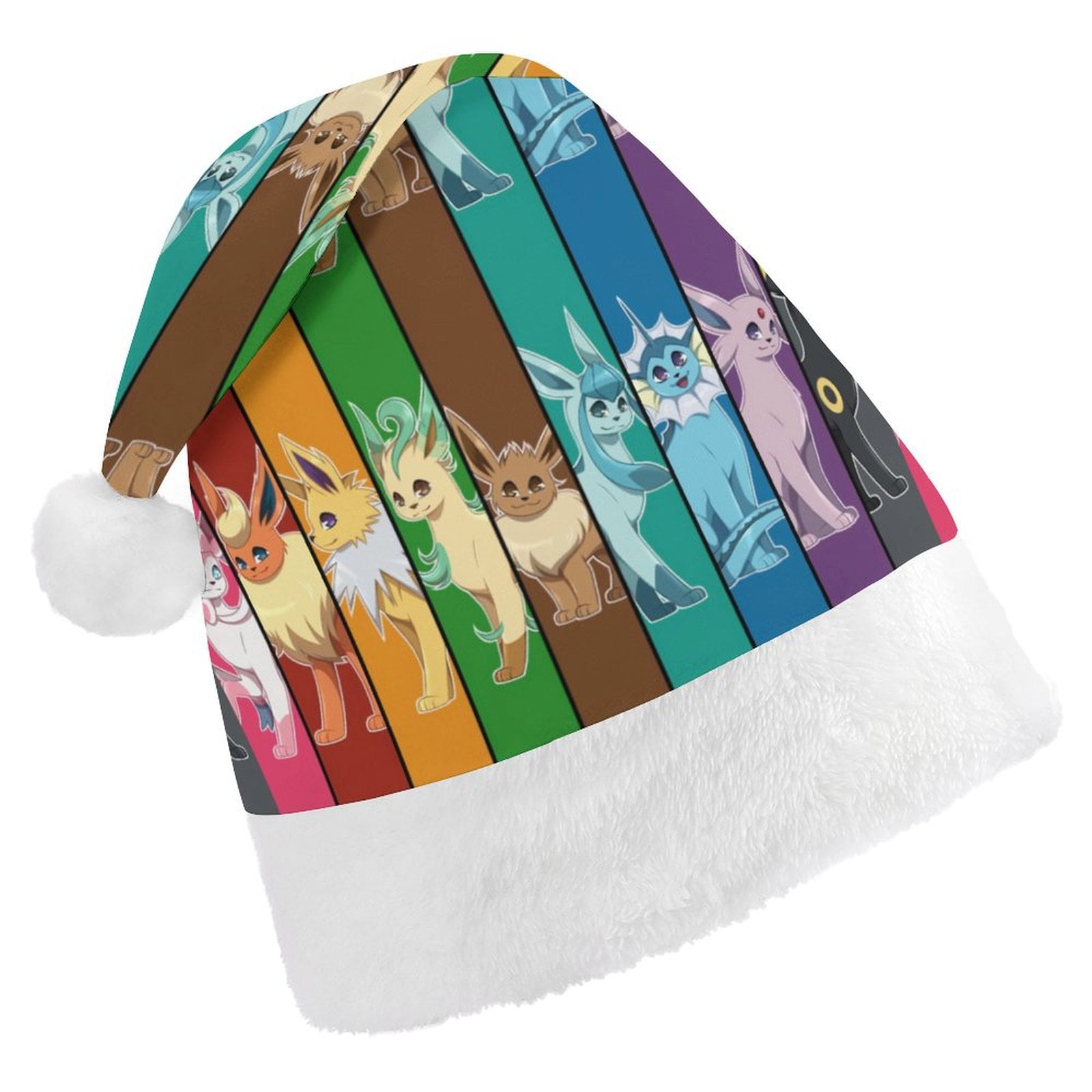 Pokemon Eevee,vaporeon,leafeon,umbreon,espeon,glaceon,flareon,jolteon Santa Hat,Pokemon Eevee ...