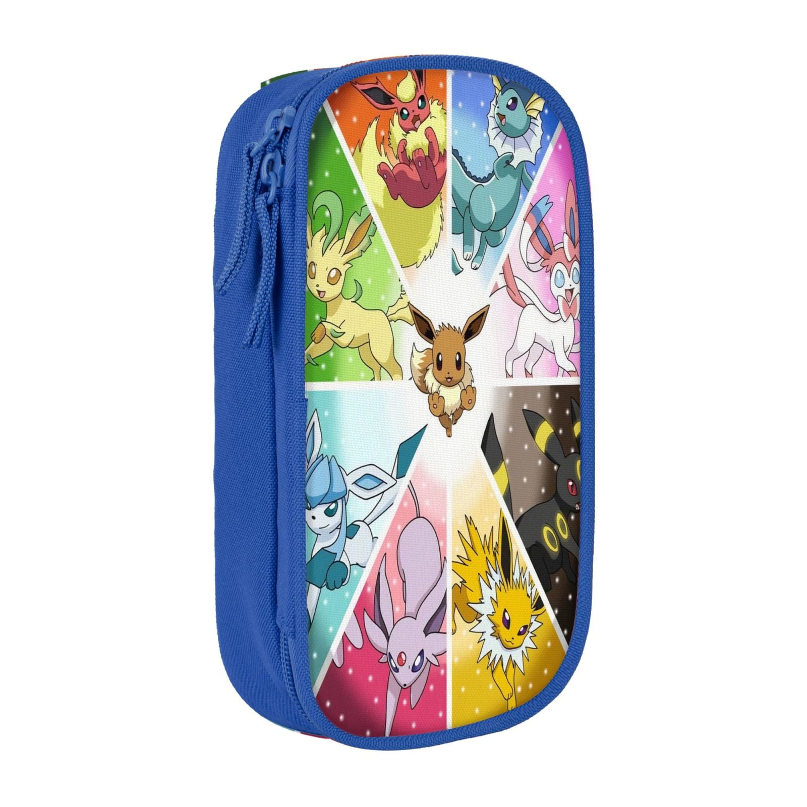 Pokemon-Eeveelution Large Pencil Case Pouch,Pencil Bag with ...