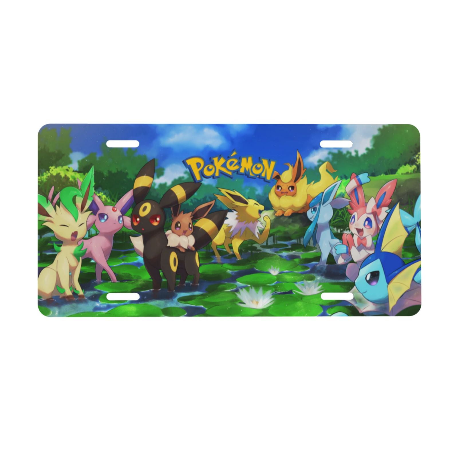 Pokemon Eeveelution License Plate, Car Front License Plates With 4 ...
