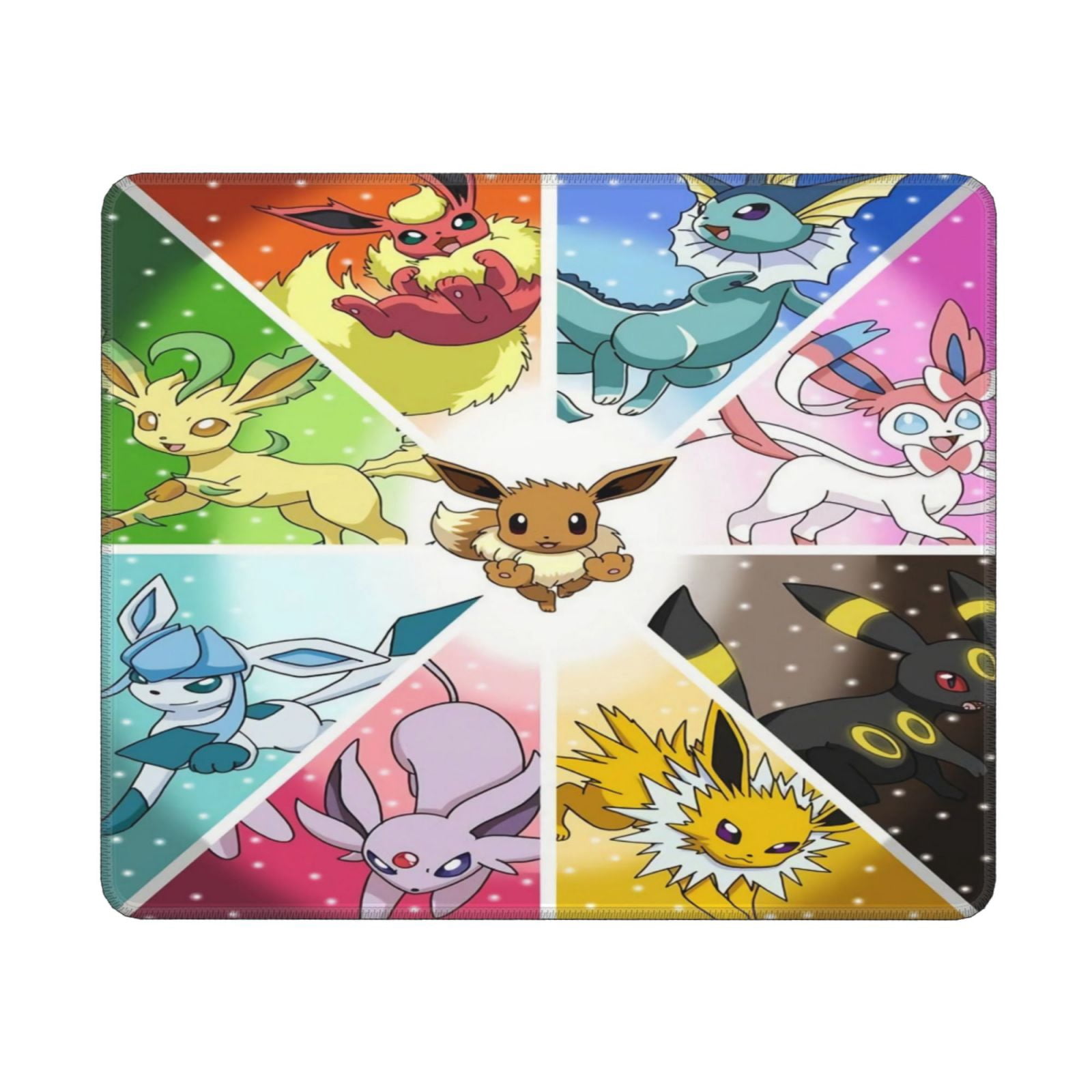 Pokemon-Eeveelution Mouse Pad,Office Computer Mouse Pad with Stitched ...