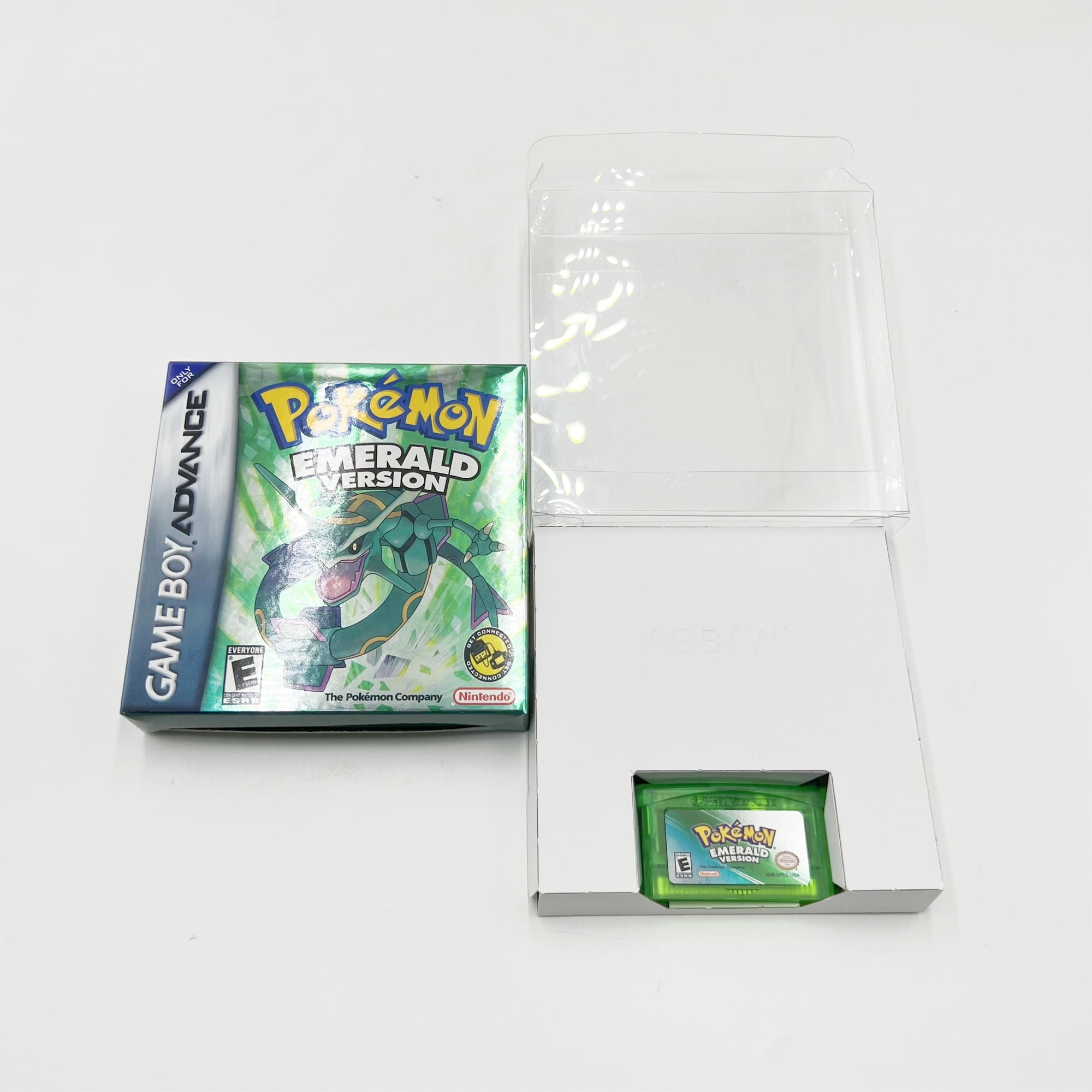 Pokemon Emerald Version - Game Boy Advance - Game Cartridge and Box US ...