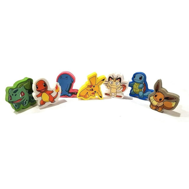 Pokemon Eraser 7-Pack - Walmart.com