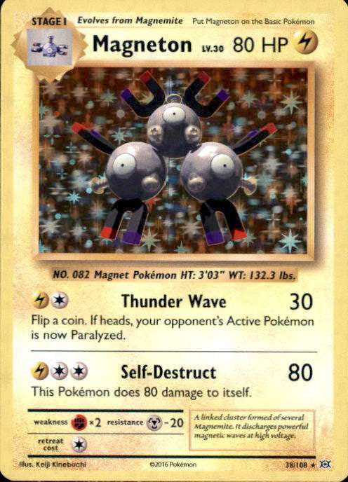 Pokemon Evolutions Holo Rare Magneton #38 - Walmart.com