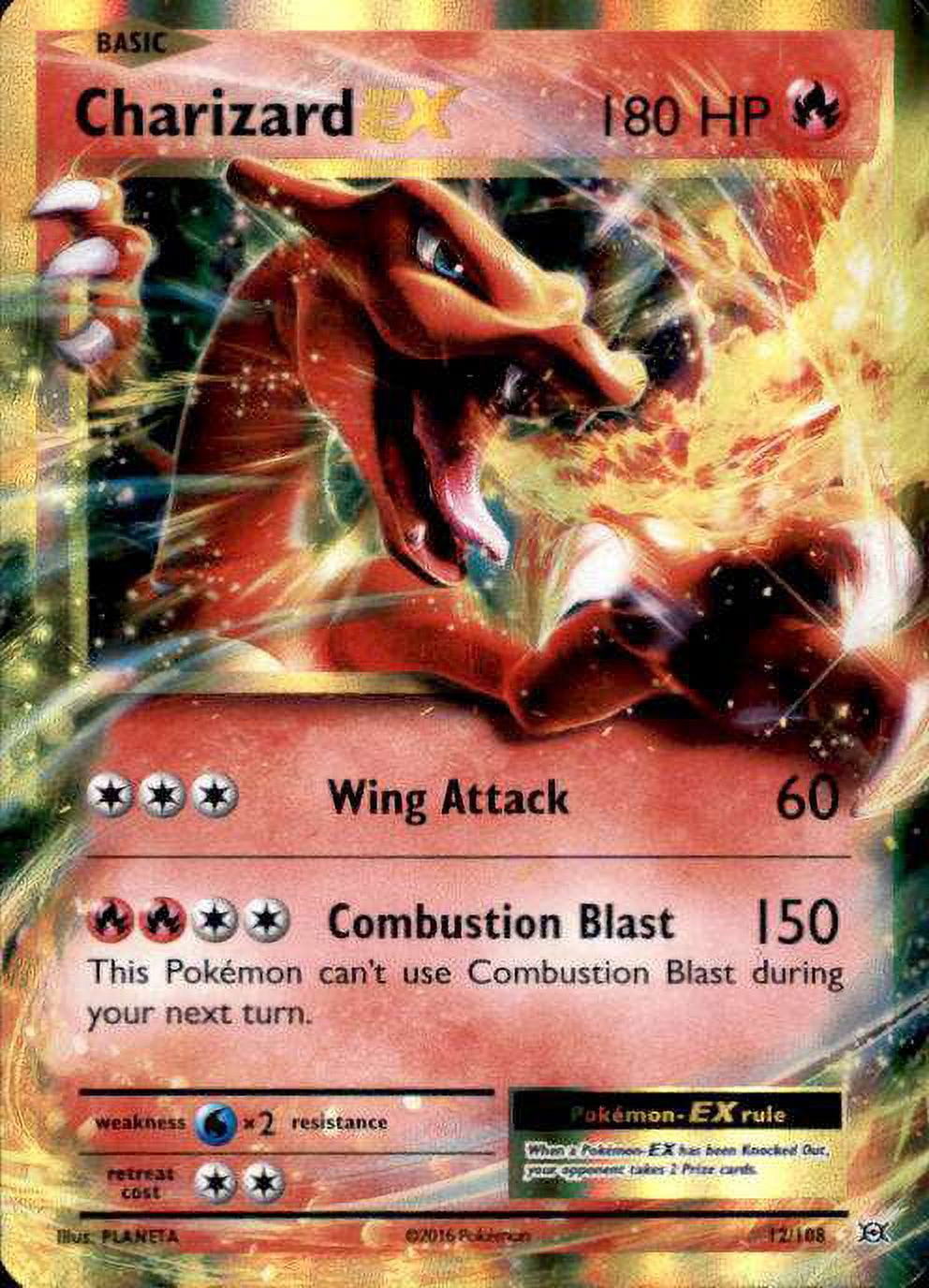 Pokemon Evolutions Ultra Rare Charizard-EX #12 - Walmart.com