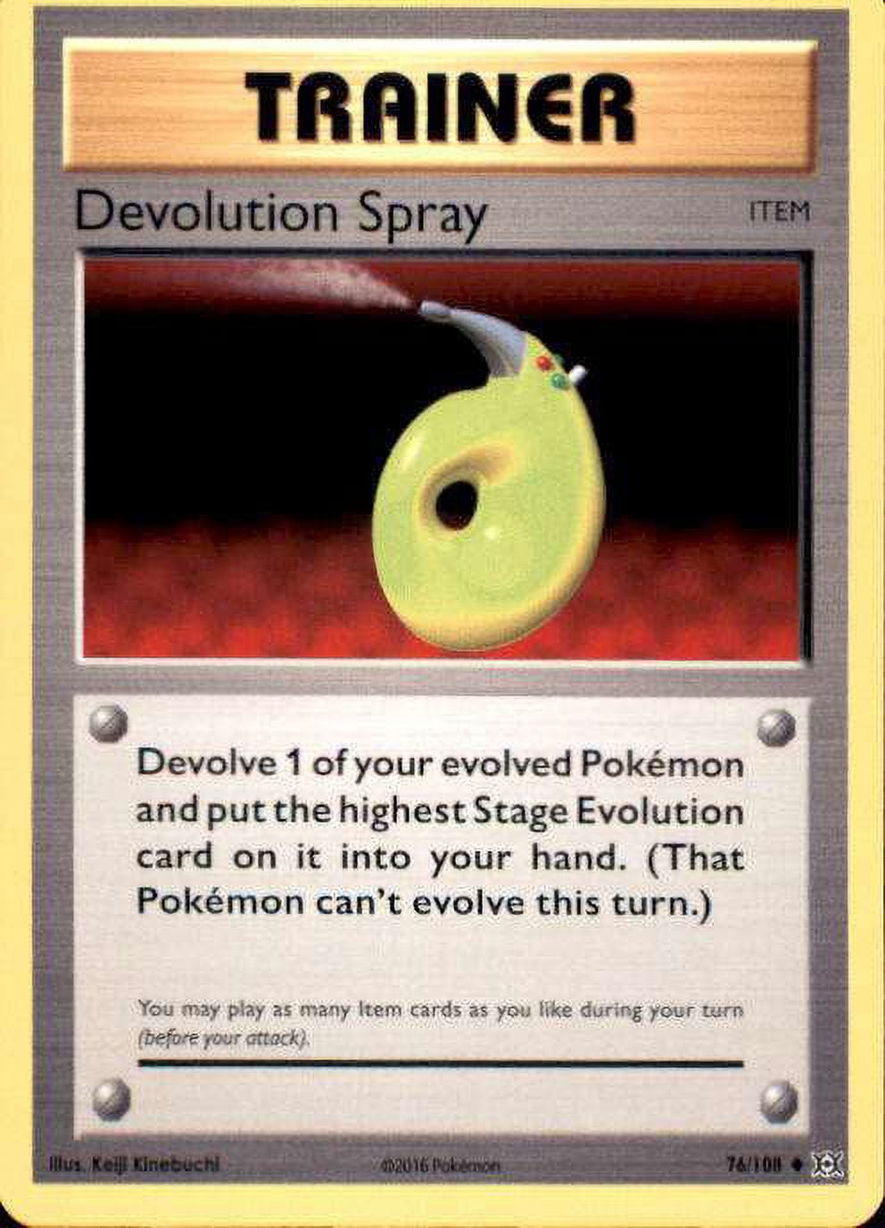 Pokemon Evolutions Uncommon Devolution Spray #76 - Walmart.com