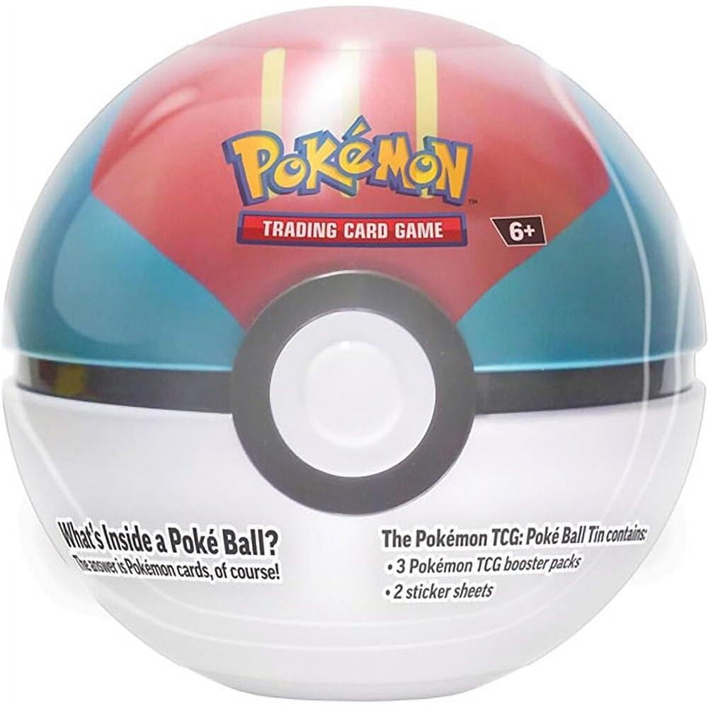 Pokemon Fall 2024 Collectors Poke Ball Tin - GREAT BALL (3 packs & 2 ...