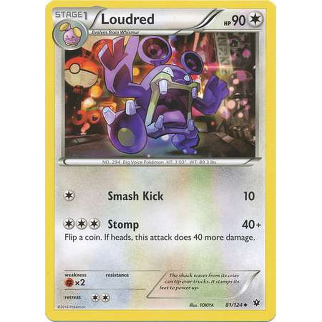 Pokemon Fates Collide Loudred #81 - Walmart Business Supplies
