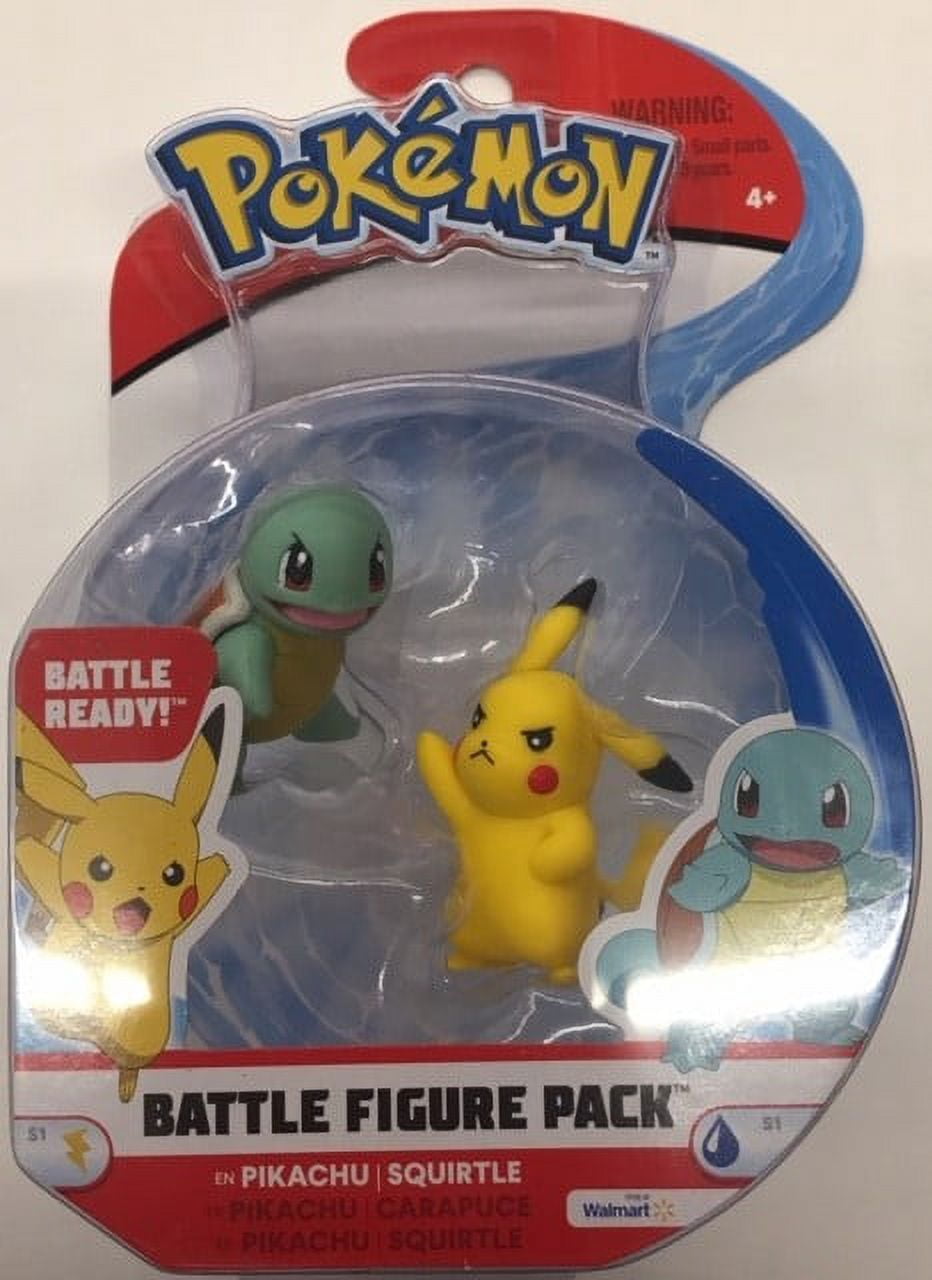 Pokemon Collection Set 2 Inch Figures Pikachu and Squirtle - Walmart.com