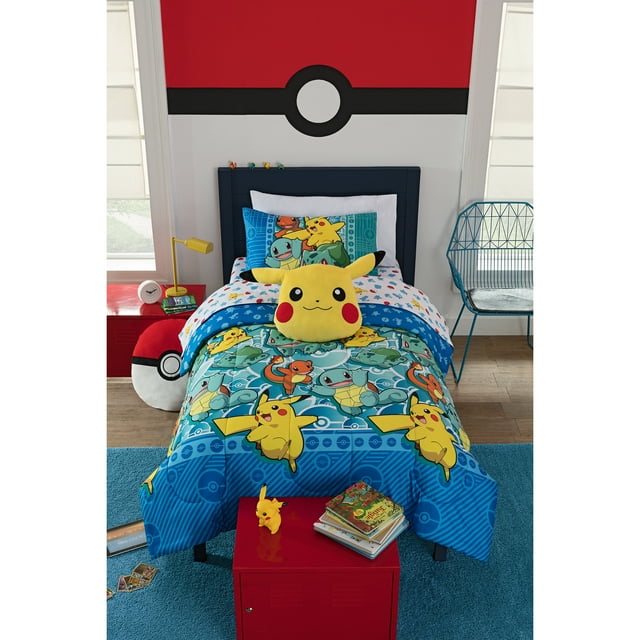 Pokemon First Starters Twin Bed In A Bag Set - Walmart.com