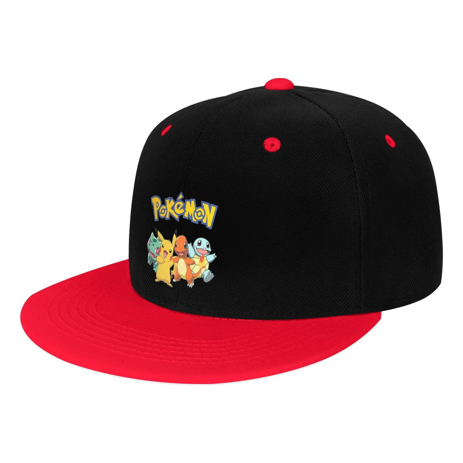 Pokemon Flat Brim Hat Baseball Hip-hop Dad Hat Women Men Adjustable ...