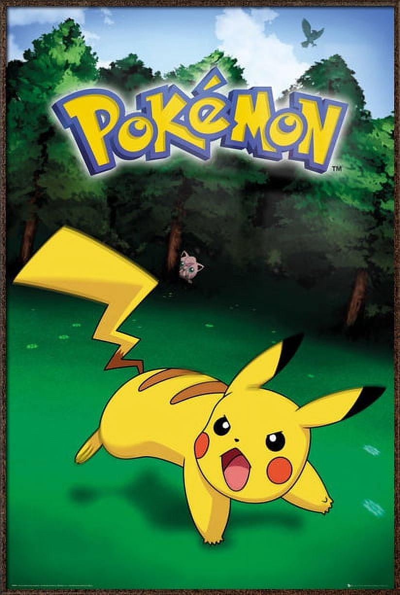 Pokemon - Framed Gaming / TV Show Poster (Pikachu Catch) (Antique ...