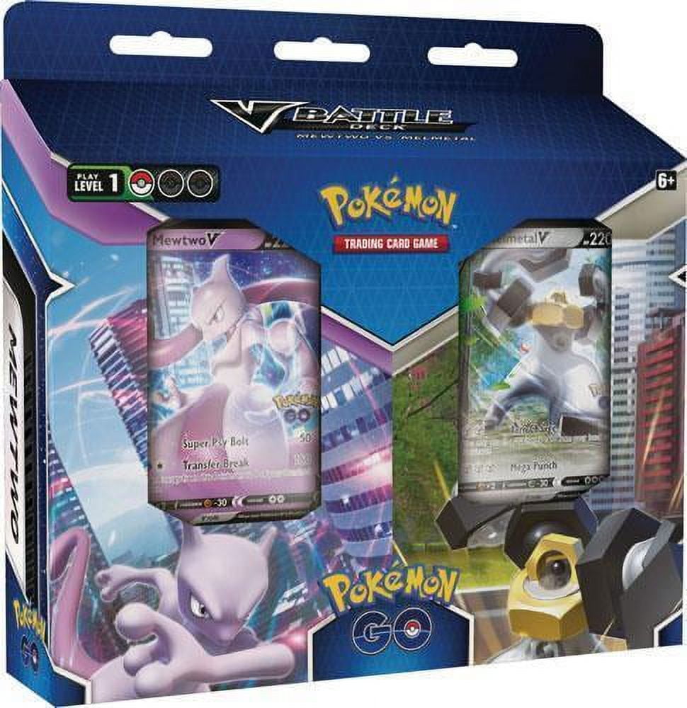 Pokemon GO Mewtwo V VS Melmetal V TCG Trading Game Battle Deck Bundle ...