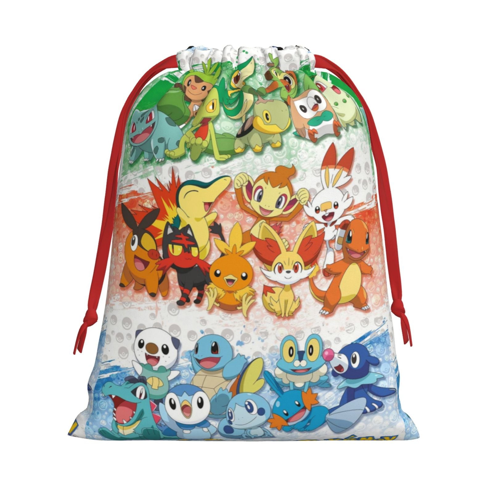 Pokemon Gaming Poster Gift Bags,Christmas Gift Bags,Drawstring ...