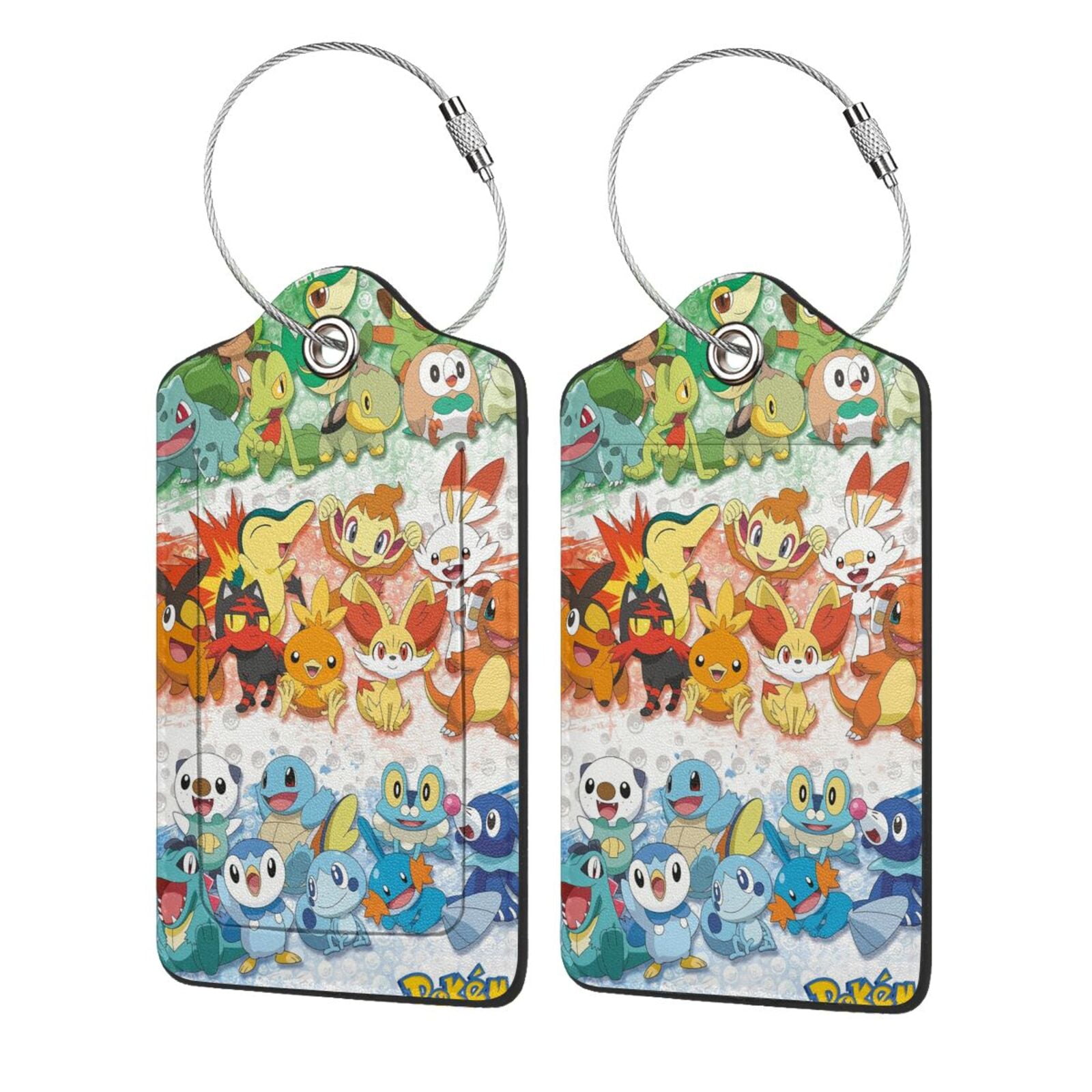Pokemon Gaming Poster Luggage Tags for Suitcases Travel ID ...