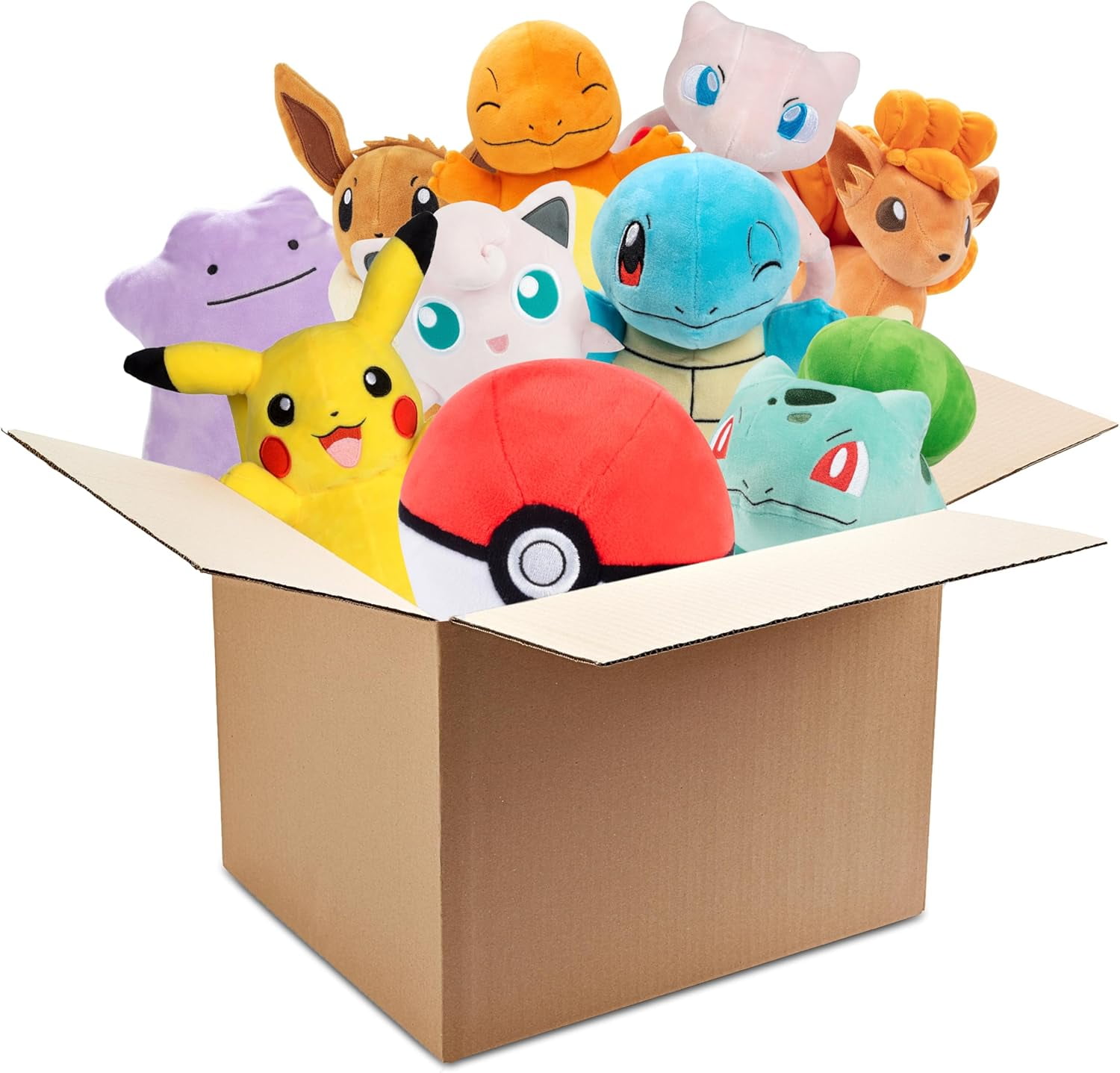 Pokemon Generation 1 Poke Ball & 8" Plush Blind Box 2-Pack - Receive a ...