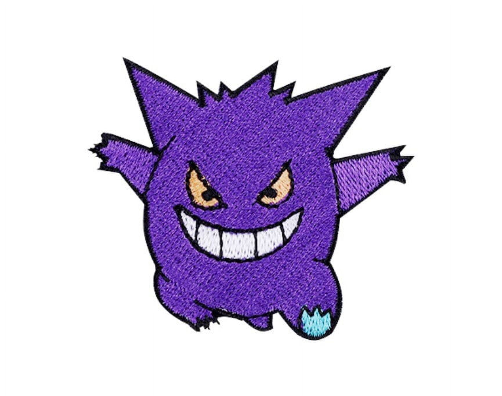 Pokemon Gengar 2 Inches Tall Embroidered Iron On Patch - Walmart.com