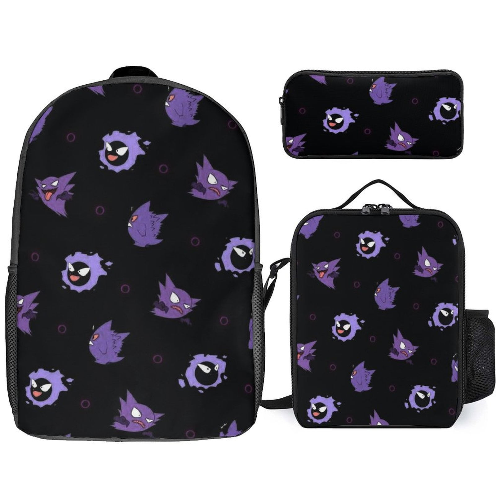 Pokemon_Gengar 3D Print One size 3PCS Laptop Backpacks Personalized ...