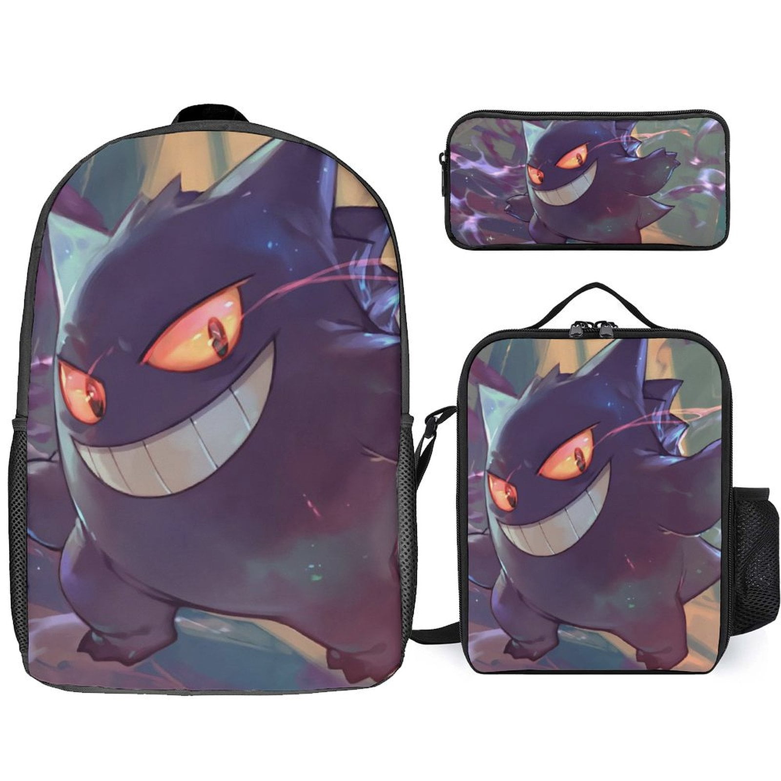 Pokemon_Gengar 3D Print One size 3PCS Laptop Backpacks Personalized ...