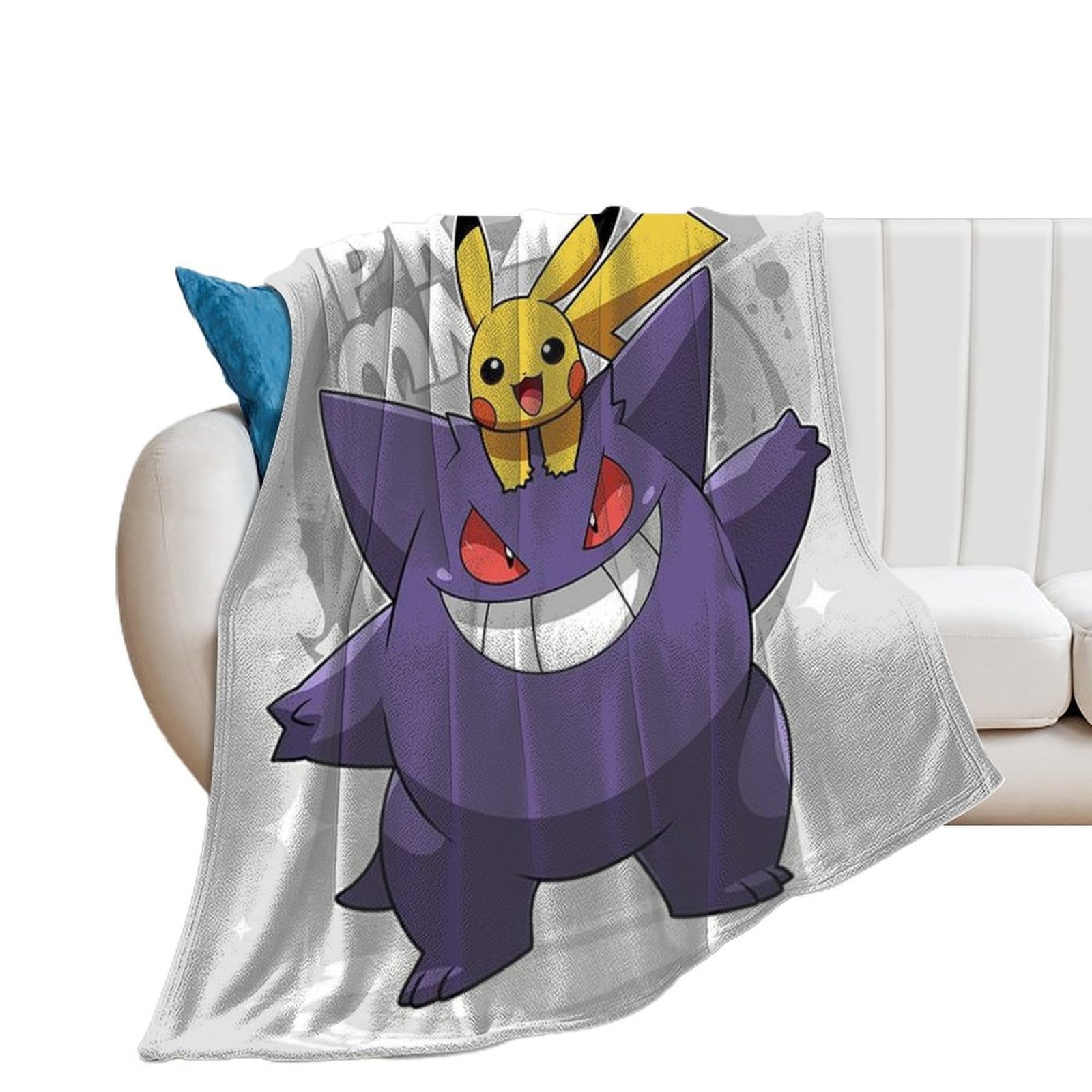 Pokemon Gengar Throw Blanket Cute Flannel for Boys Girls Men Women ...