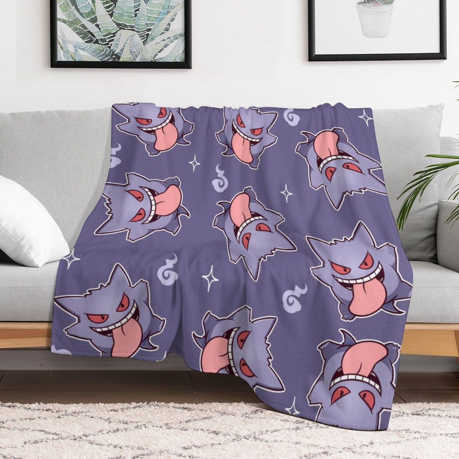 Pokemon_Gengar Blanket Large Size Camping Blanket Character Lightweight ...