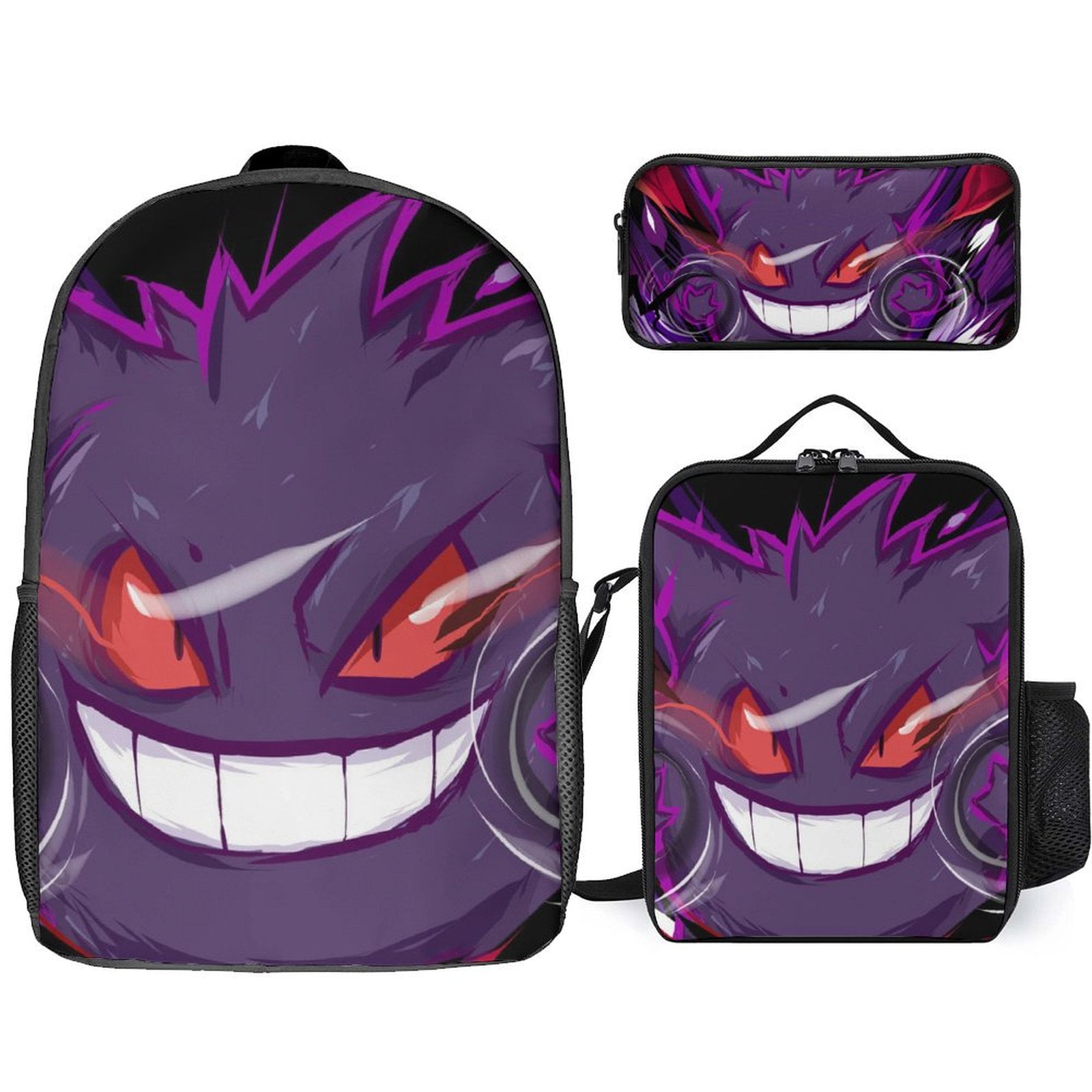 Pokemon_Gengar Custom One size 3PCS Laptop Backpacks Personalized Bags ...