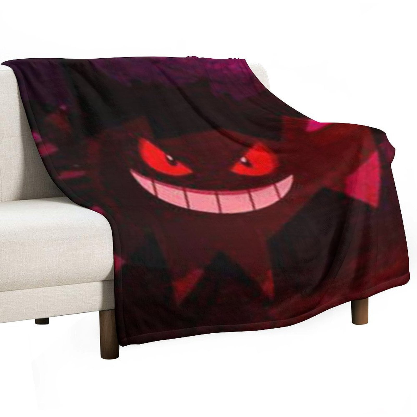 Pokemon_Gengar Plush Throw Blanket - Measures 40"x50" - Kids Super Soft ...