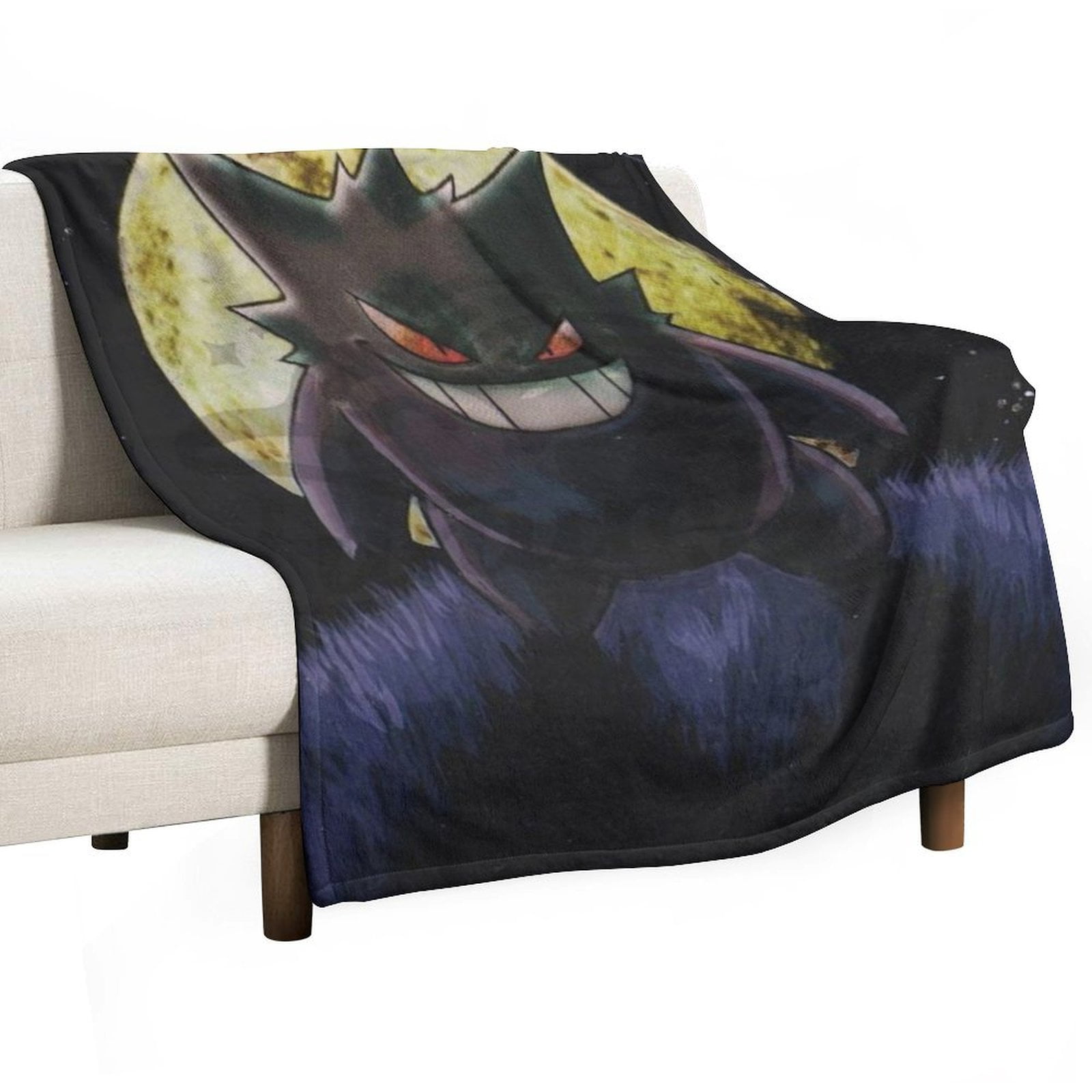 Pokemon_Gengar Plush Throw Blanket - Measures 50"x60" - Kids Super Soft ...