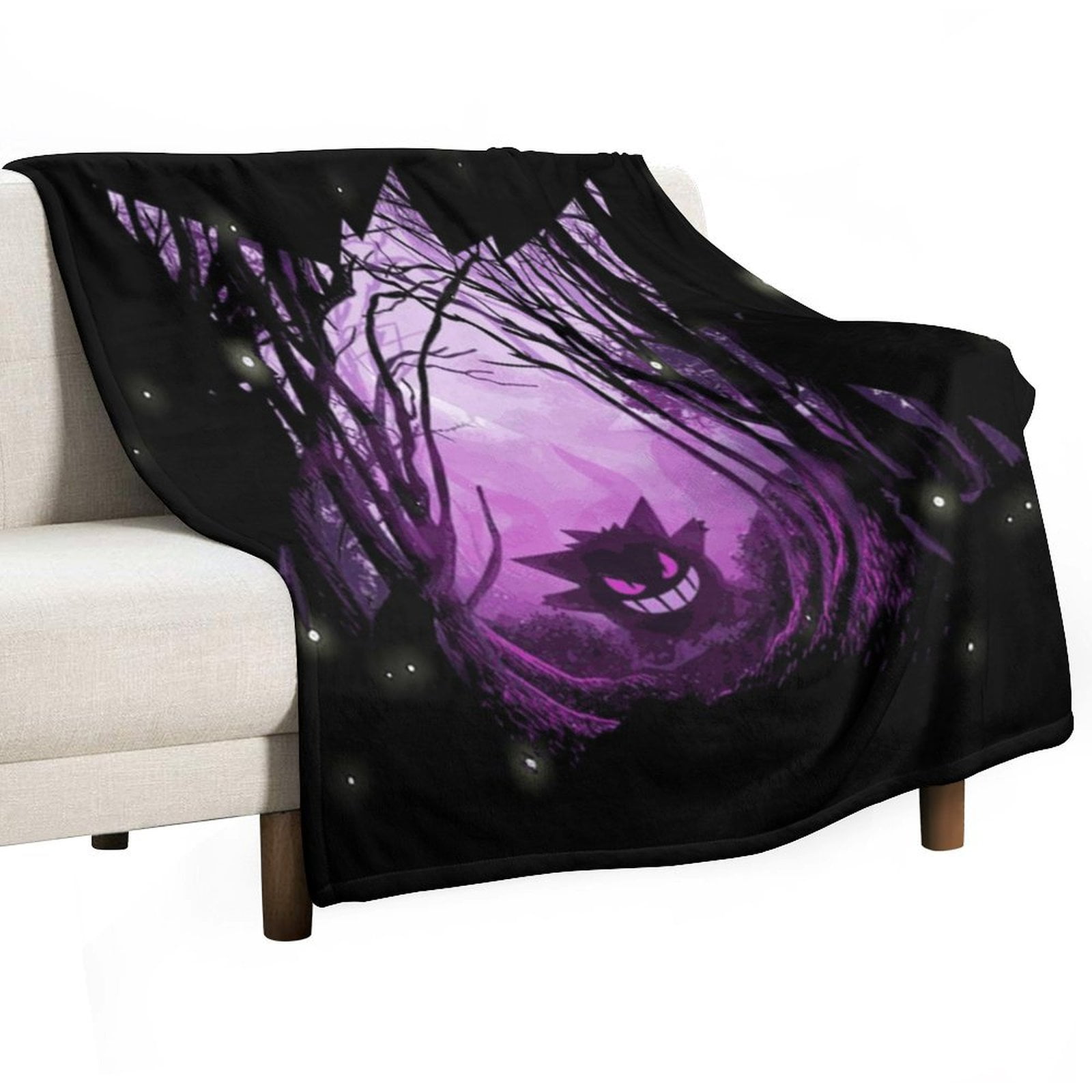 Pokemon_Gengar Plush Throw Blanket - Measures 50"x60" - Kids Super Soft ...
