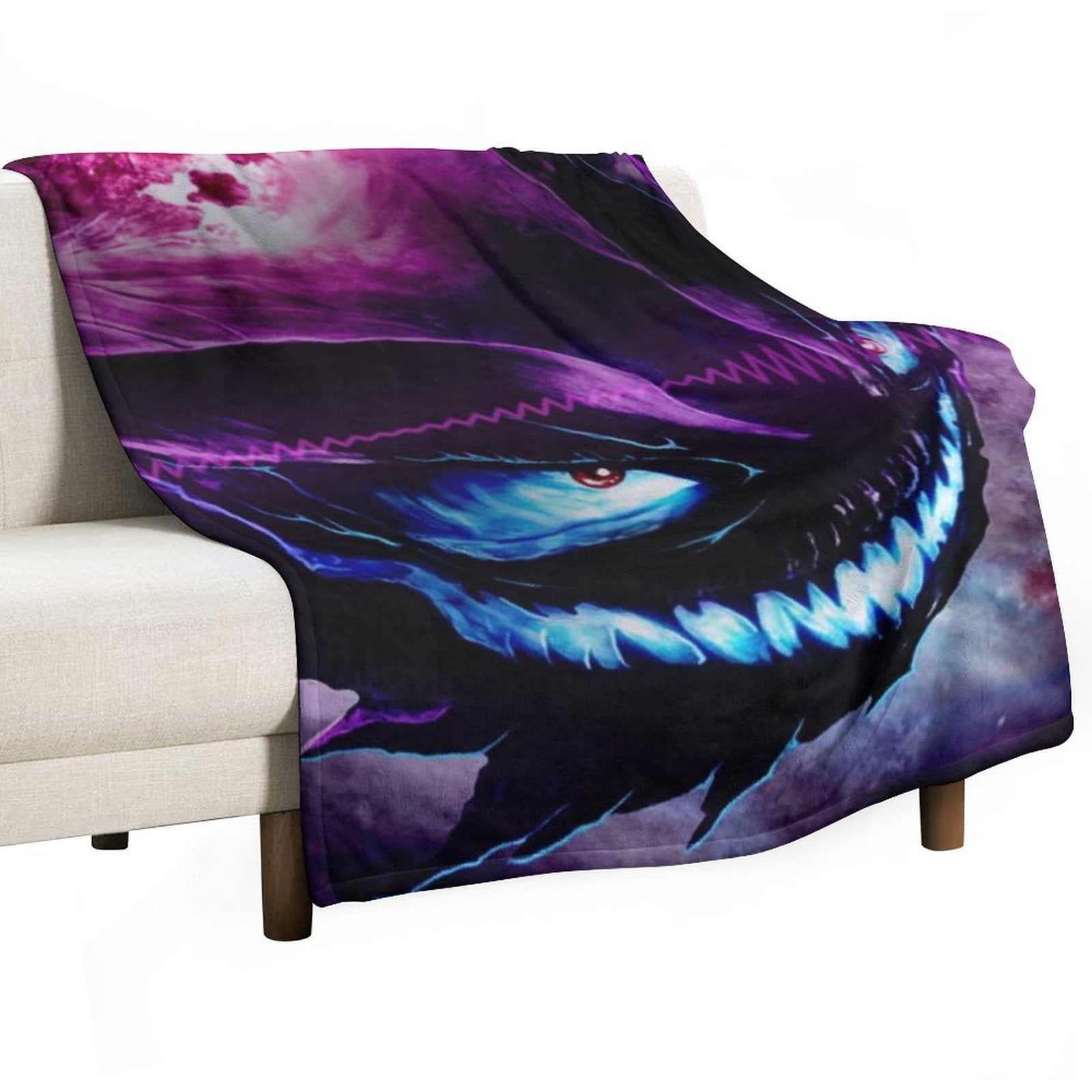 Pokemon_Gengar Plush Throw Blanket - Measures 66"x90" - Kids Super Soft ...