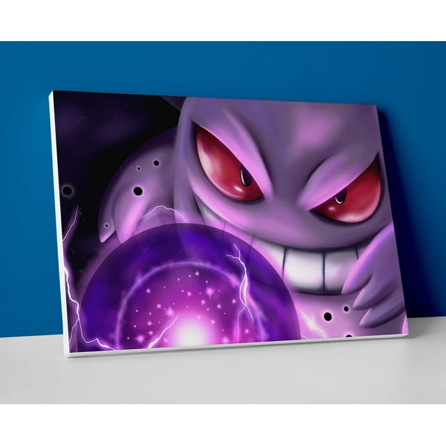 Pokemon Gengar Poster or Wrapped Canvas - Walmart.com