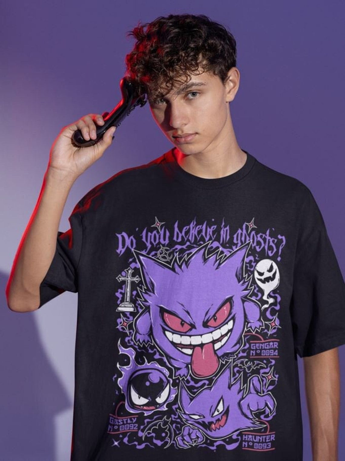 Pokemon Gengar Tshirt / Fire Style / Streetwear / Japan Style / Unisex ...