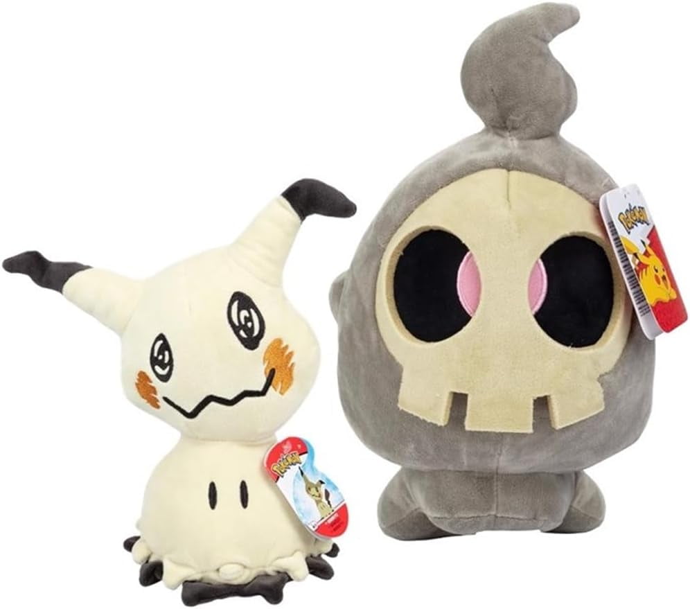 Pokemon Ghost Type Plush 2-Pack - 12" Duskull & 8" Mimikyu - Officially ...