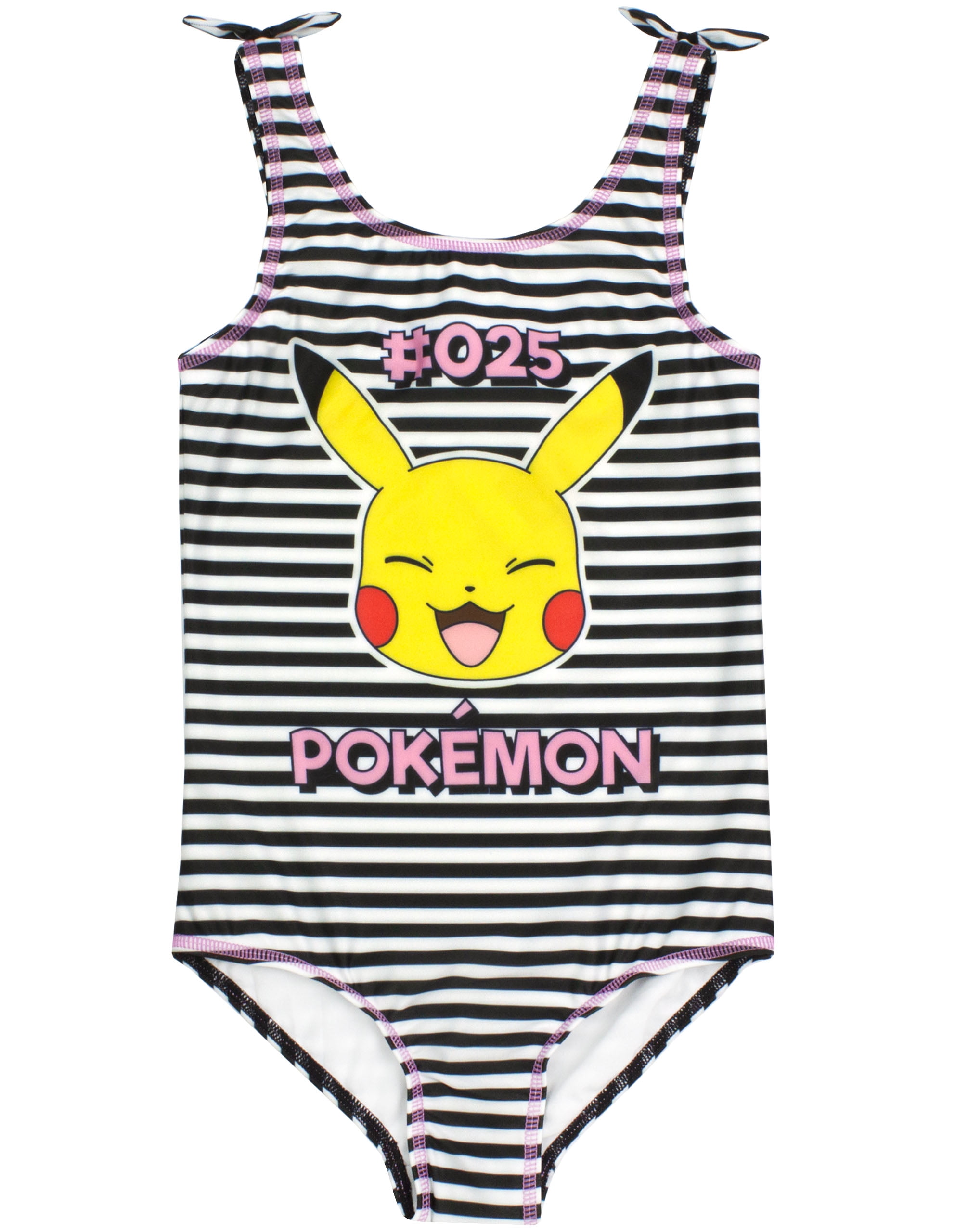 Pokemon Girls Black 1 Piece Swimming Costume - Walmart.com