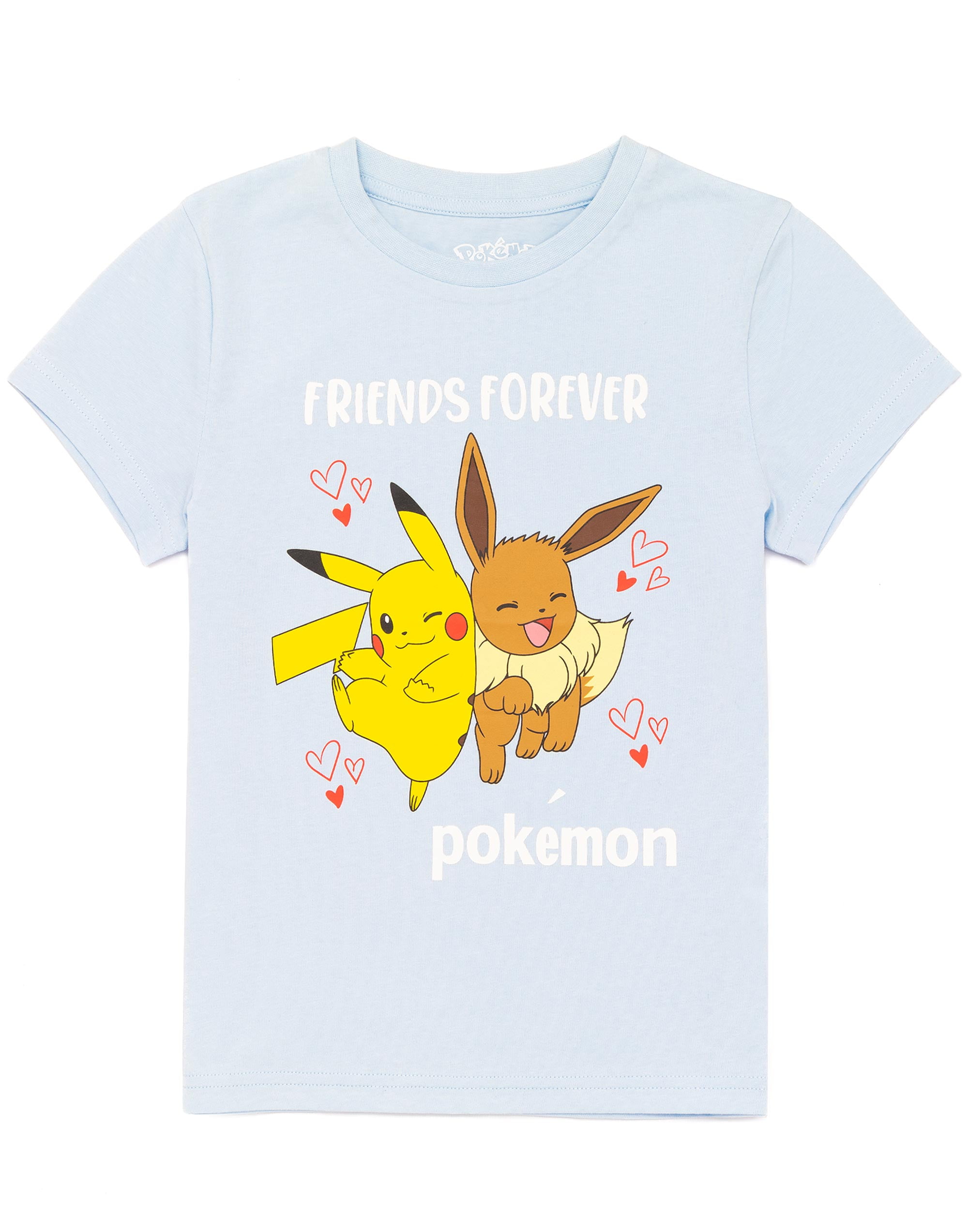 Pokemon Girls Blue Short Sleeved T-Shirt - Walmart.com