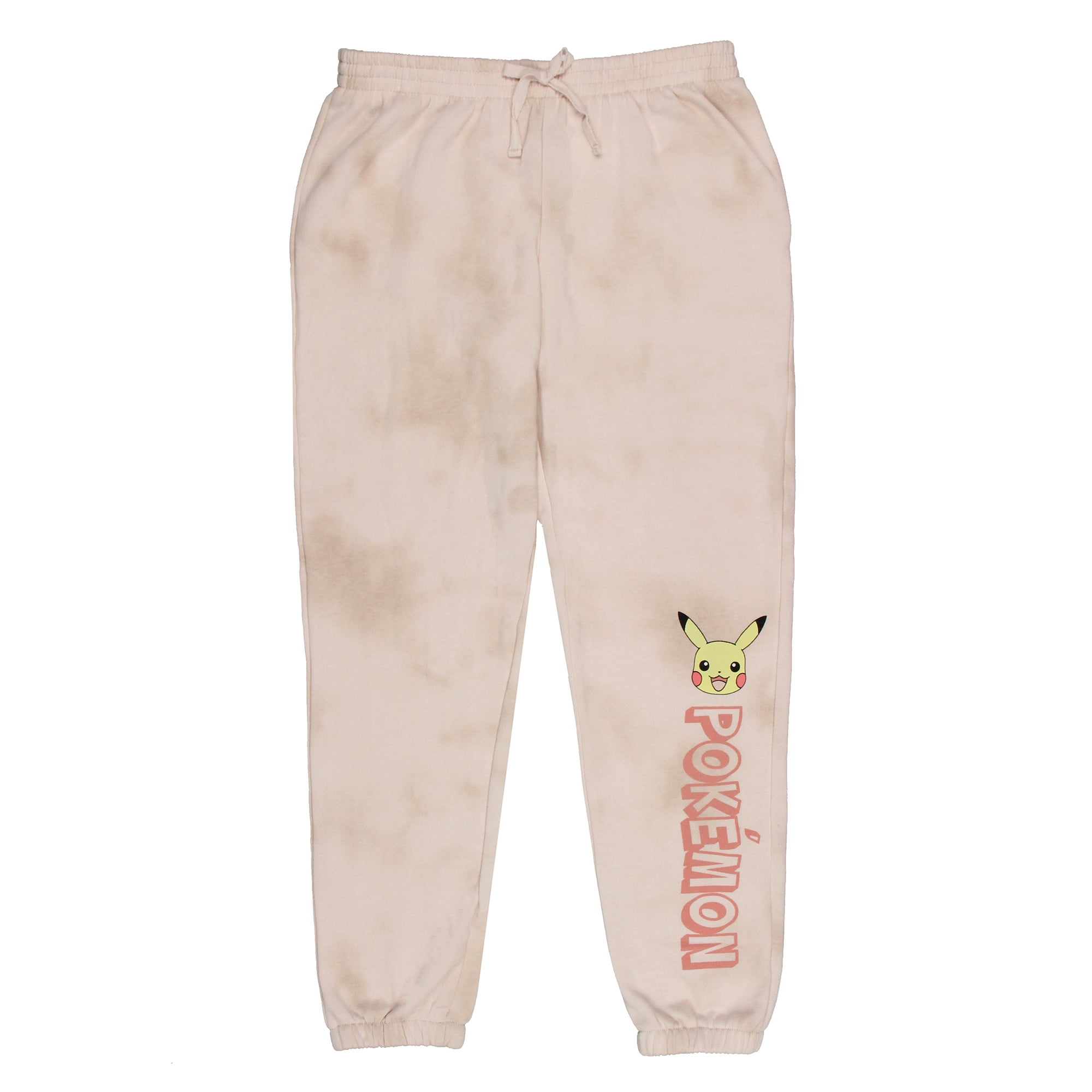 Pokemon Girls' Pikachu Tie-Dye Kids Cuffed Pull-On Jogger Pants Sweat ...