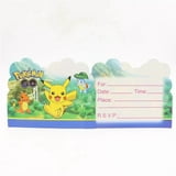 Pokemon Go Pikachu Charmander Birthday Party Invitations 10 Pieces Kids ...