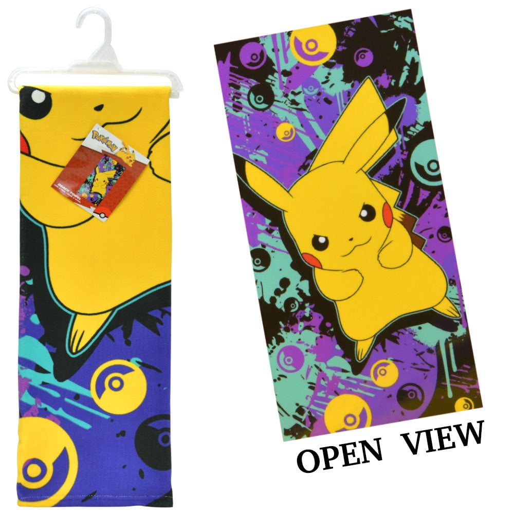 Pokemon - Graffiti Pikachu Beach Towel 27x54" - Walmart.com