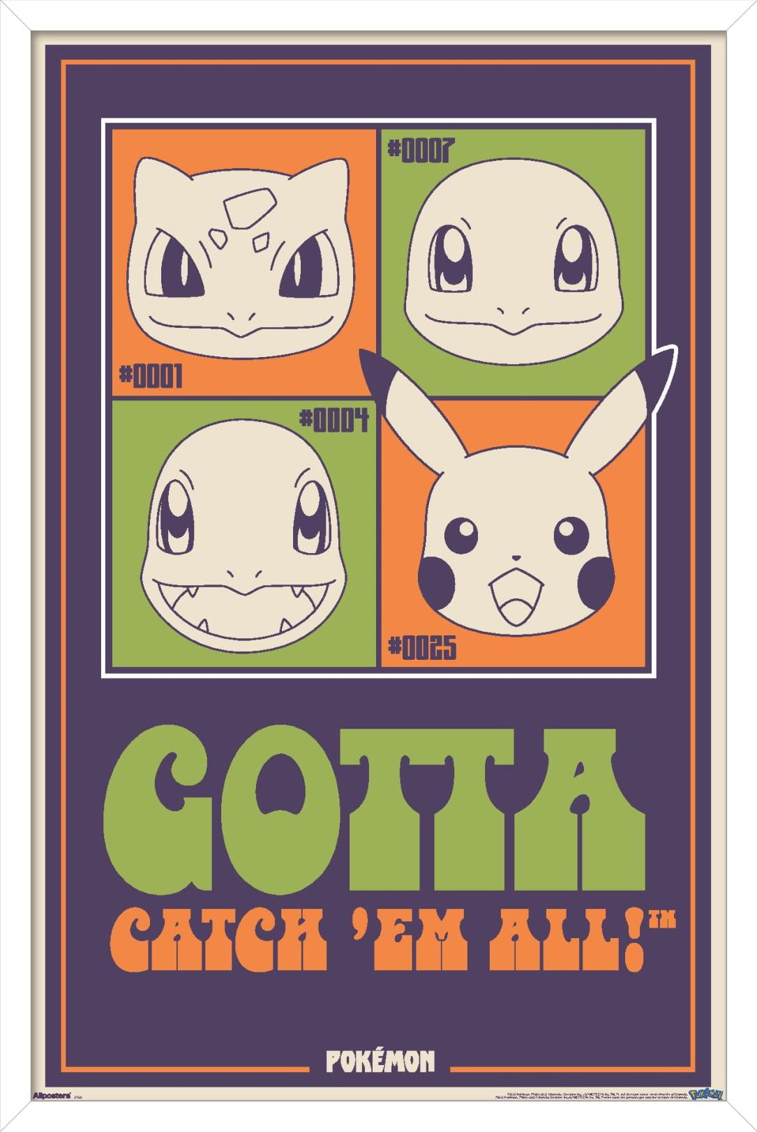 Pokemon: Groovy Vibes - Gotta Catch 'Em All! Wall Poster, 14.725" x 22. ...