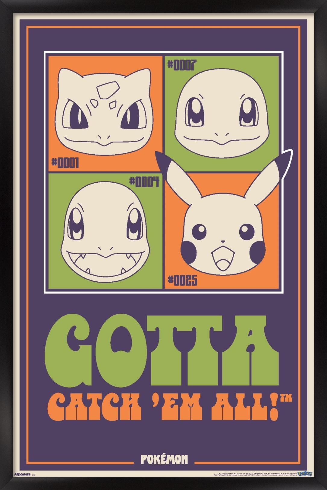 Pokemon: Groovy Vibes - Gotta Catch 'Em All! Wall Poster, 22.375" x 34 ...