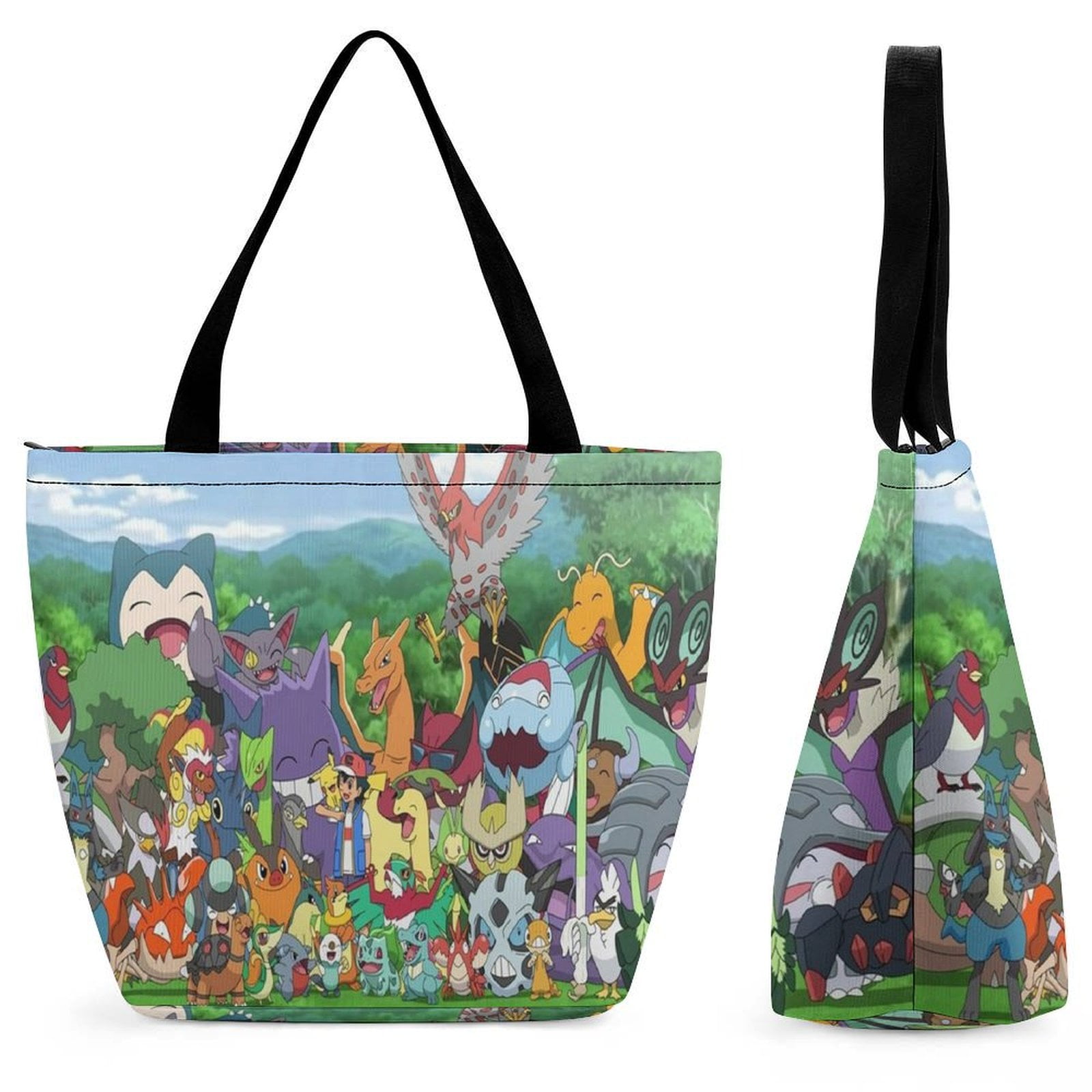 Pokemon Handbag Anime Zipper Shopping Bag Pokemon Merch - Walmart.com