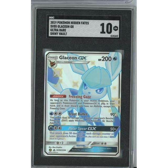 Pokemon Hidden Fates Glaceon GX Graded Card (SGC 10) - Walmart.com