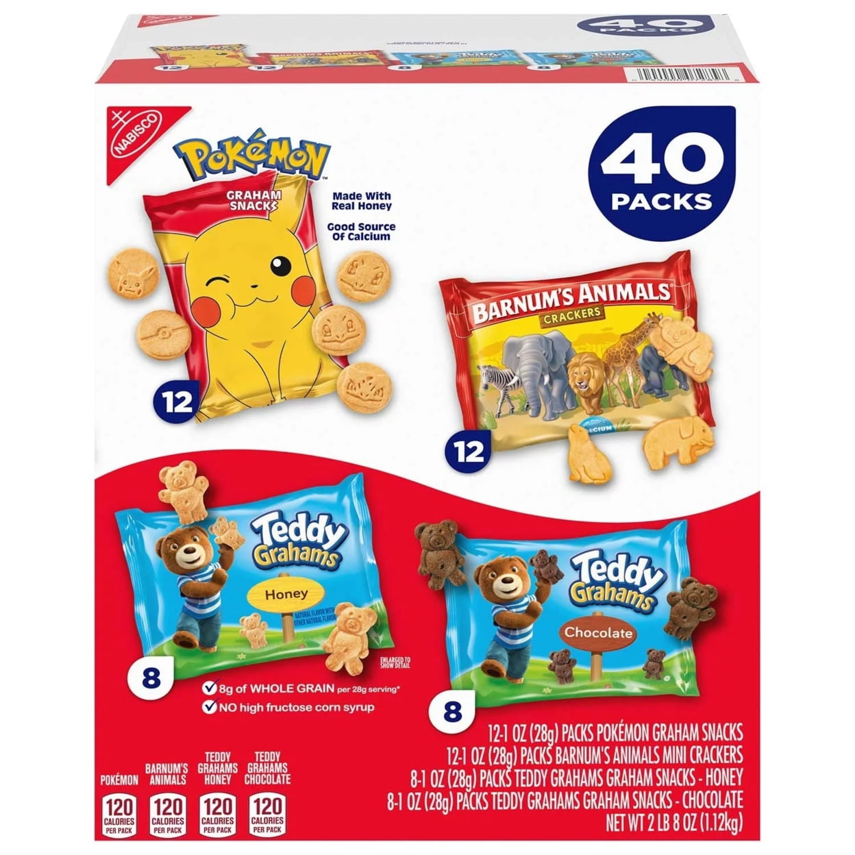 Walmart's Nabisco Snack Variety Pack: Pokemon, Honey & Chocolate Teddy ...