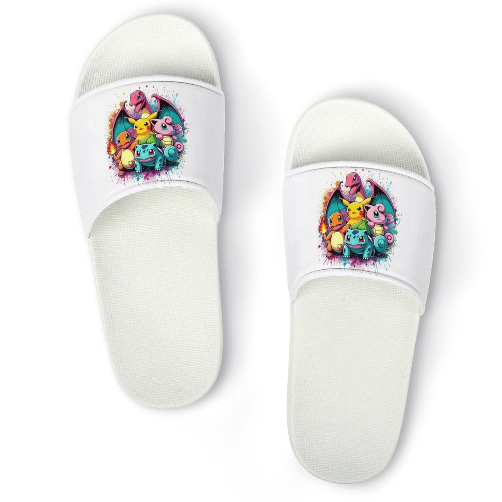 Pokemon House Slides Non Slip Quick Drying Shower Sandals Bathroom ...