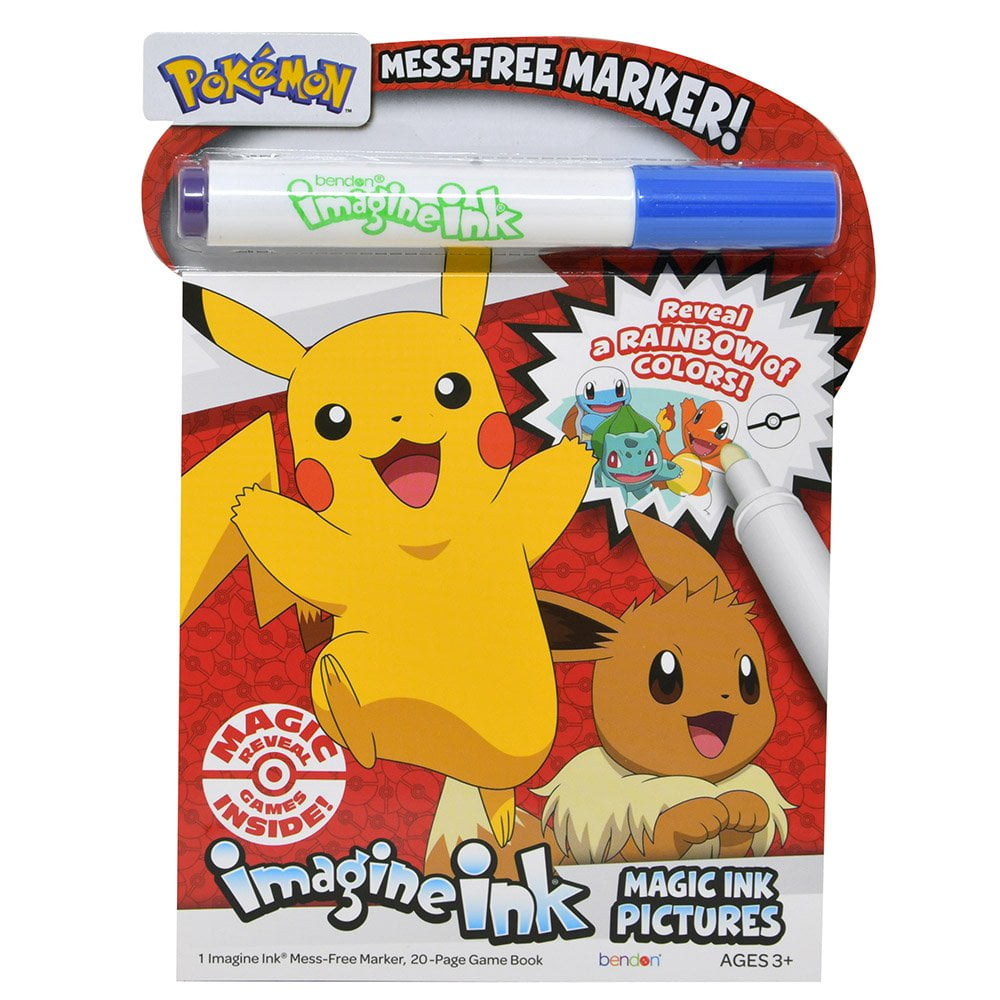 Pokemon Imagine Ink Magic Ink Pictures (No Hanging Hole) - Walmart.com