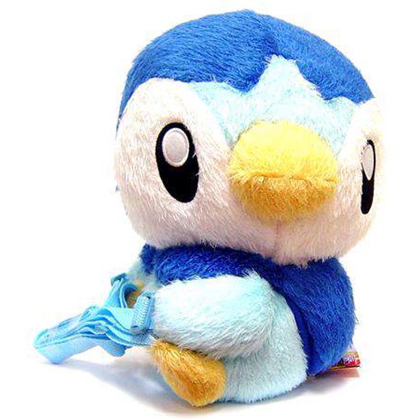 Pokemon Japanese Back-Strap Piplup Plush - Walmart Business Supplies
