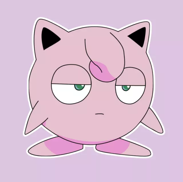Pokemon Jigglypuff Sticker Phone Decal Water Bottle Stickers Car Decals ...