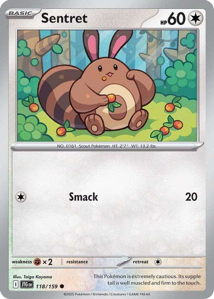 Pokemon Journey Together Common Sentret #118 - Walmart.com