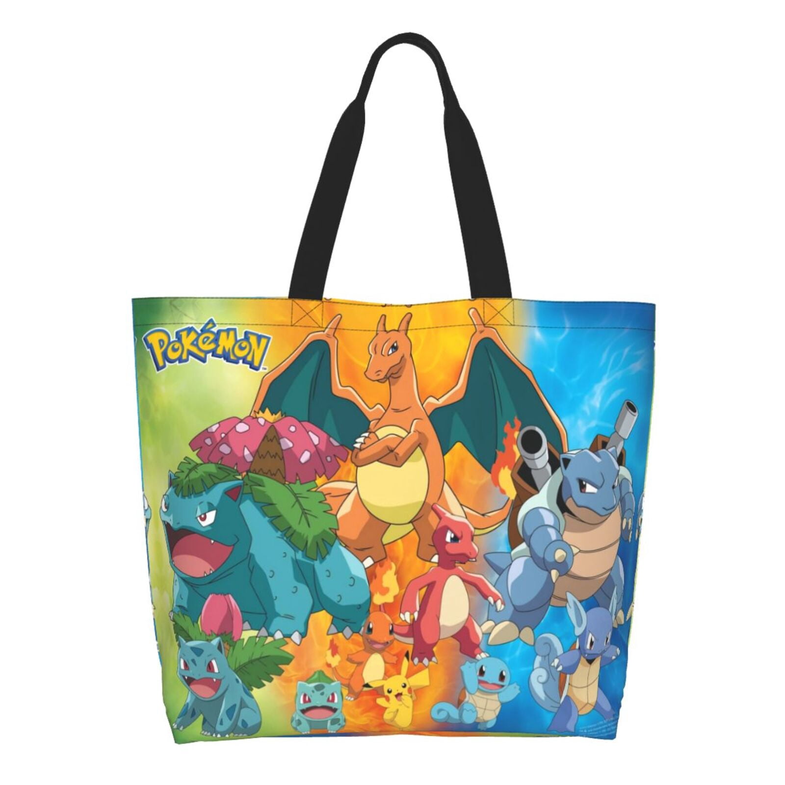 Pokemon Kanto Region Evolutions Tote Bag for Women,Canvas Tote Bag with ...
