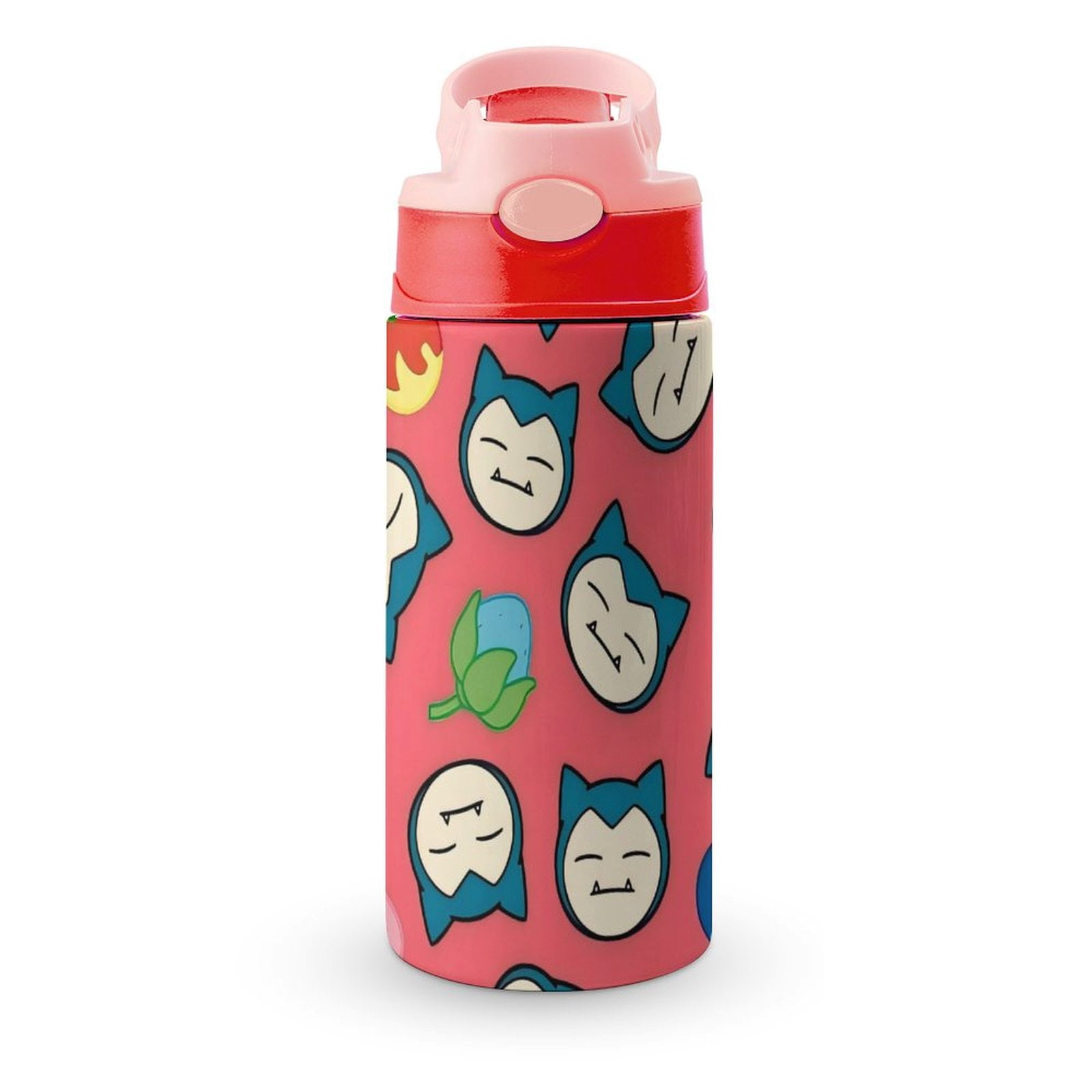 Pokemon Kids Insulated Water Bottle with Covered Pop-Up Straw Kids Cups ...