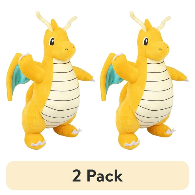 (2 Pack) Big 12" Dragonite Pok√©mon Plush Toy ‚Äì Officially Licensed ...